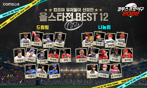 ‘컴프야2022’ 올스타전 가상 베스트 라인업 선정
