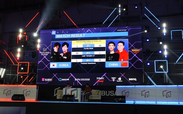 레전드 총출동한 WCG 2023 워크래프트3 한중전, 한국 승리로 마무리